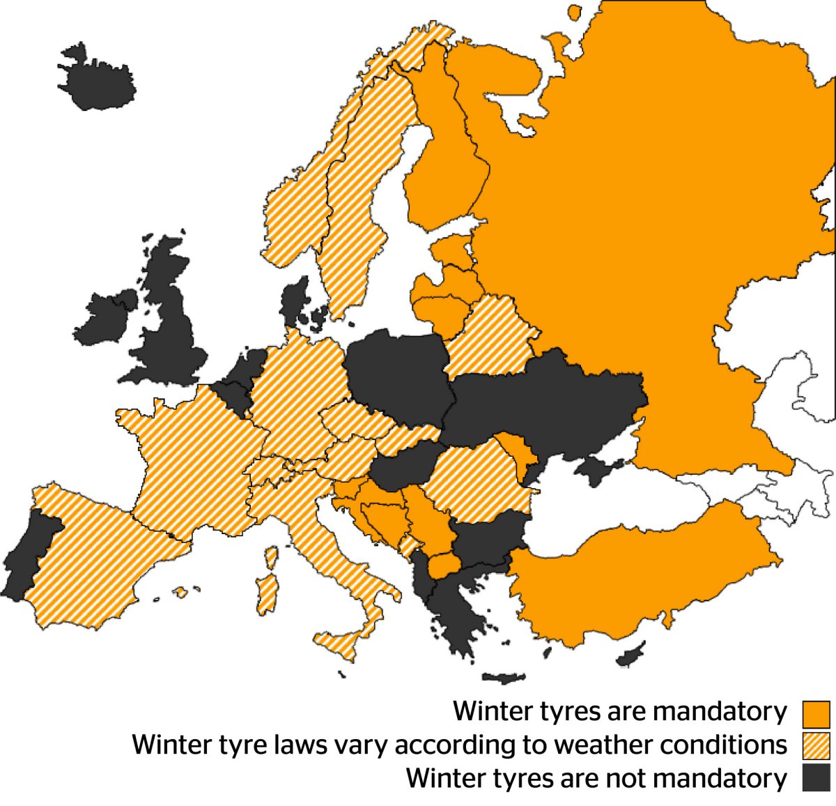 Winter tyre laws | Continental tyres
